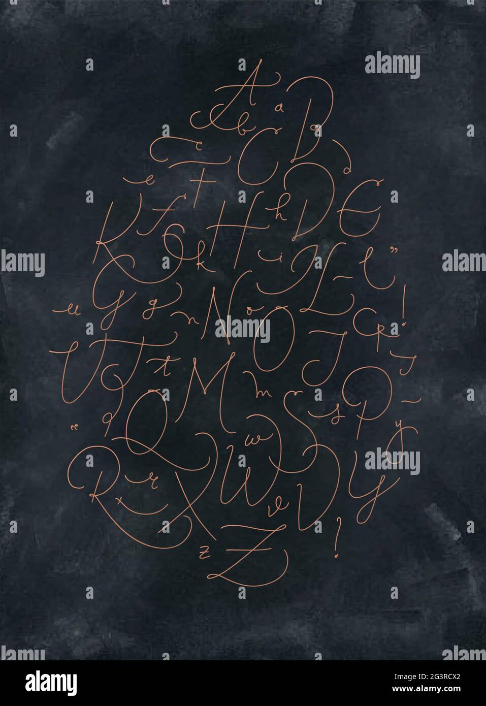 Line drawing alphabet hi-res stock photography and images - Alamy