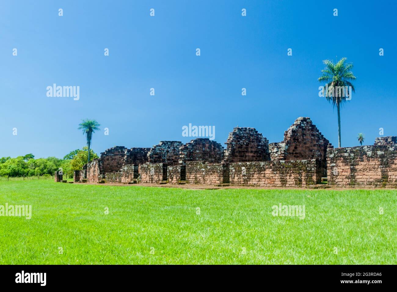 Jesuit mission ruins in Trinidad, Paraguay Stock Photo - Alamy