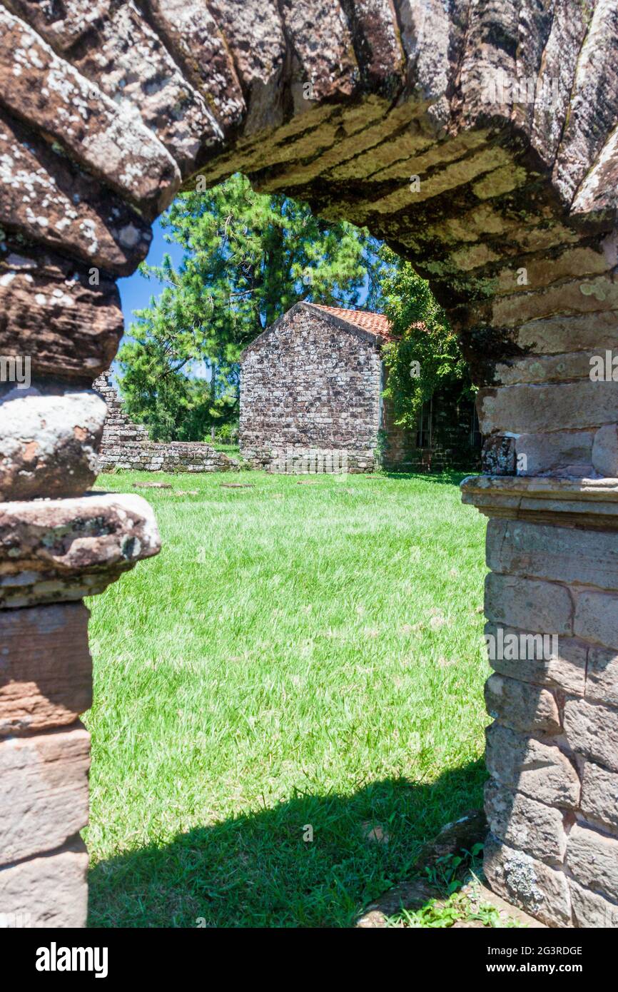 Jesuit mission ruins in Trinidad, Paraguay Stock Photo - Alamy