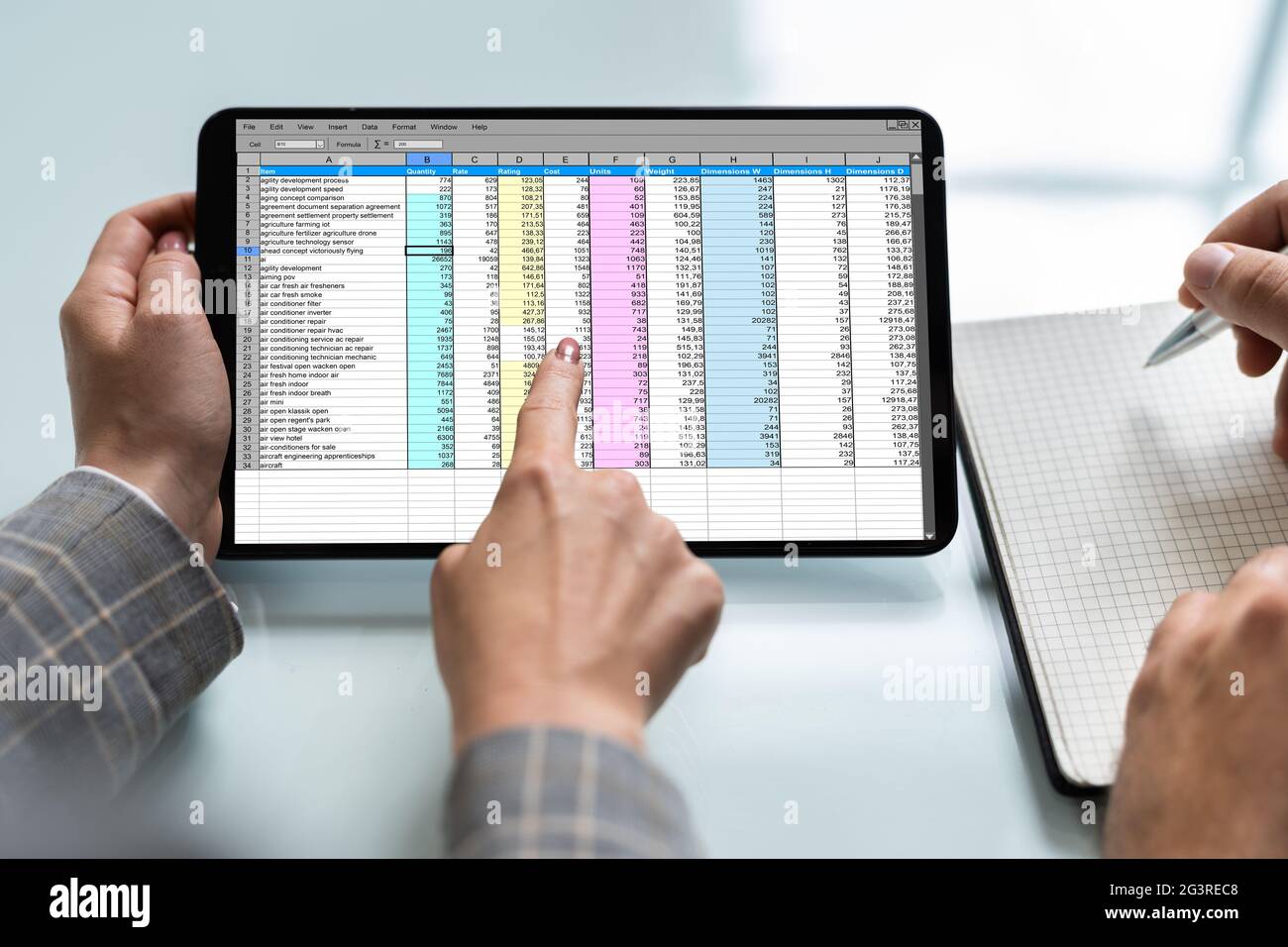 Financial spreadsheet background hi-res stock photography and images ...
