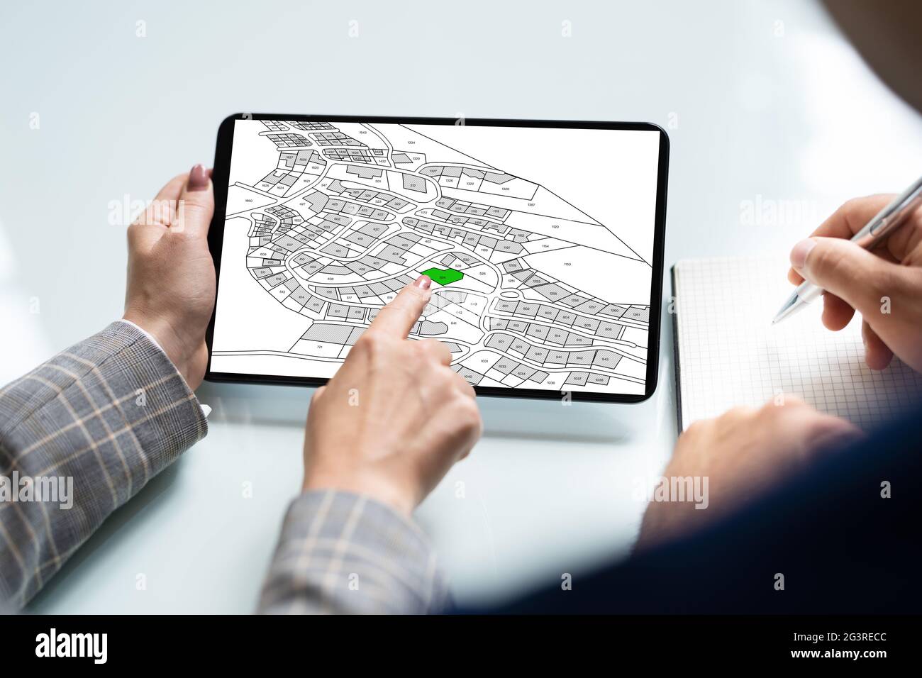 Cadastre City Building Survey Map And Valuation Plan Stock Photo - Alamy