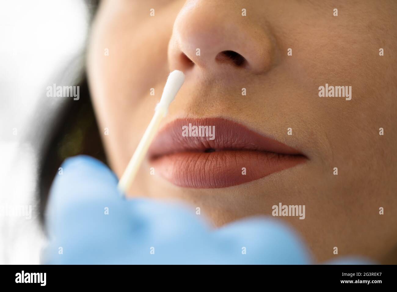 PCR Or Rapid Antigen Covid 19 Nose Swab Test Stock Photo - Alamy