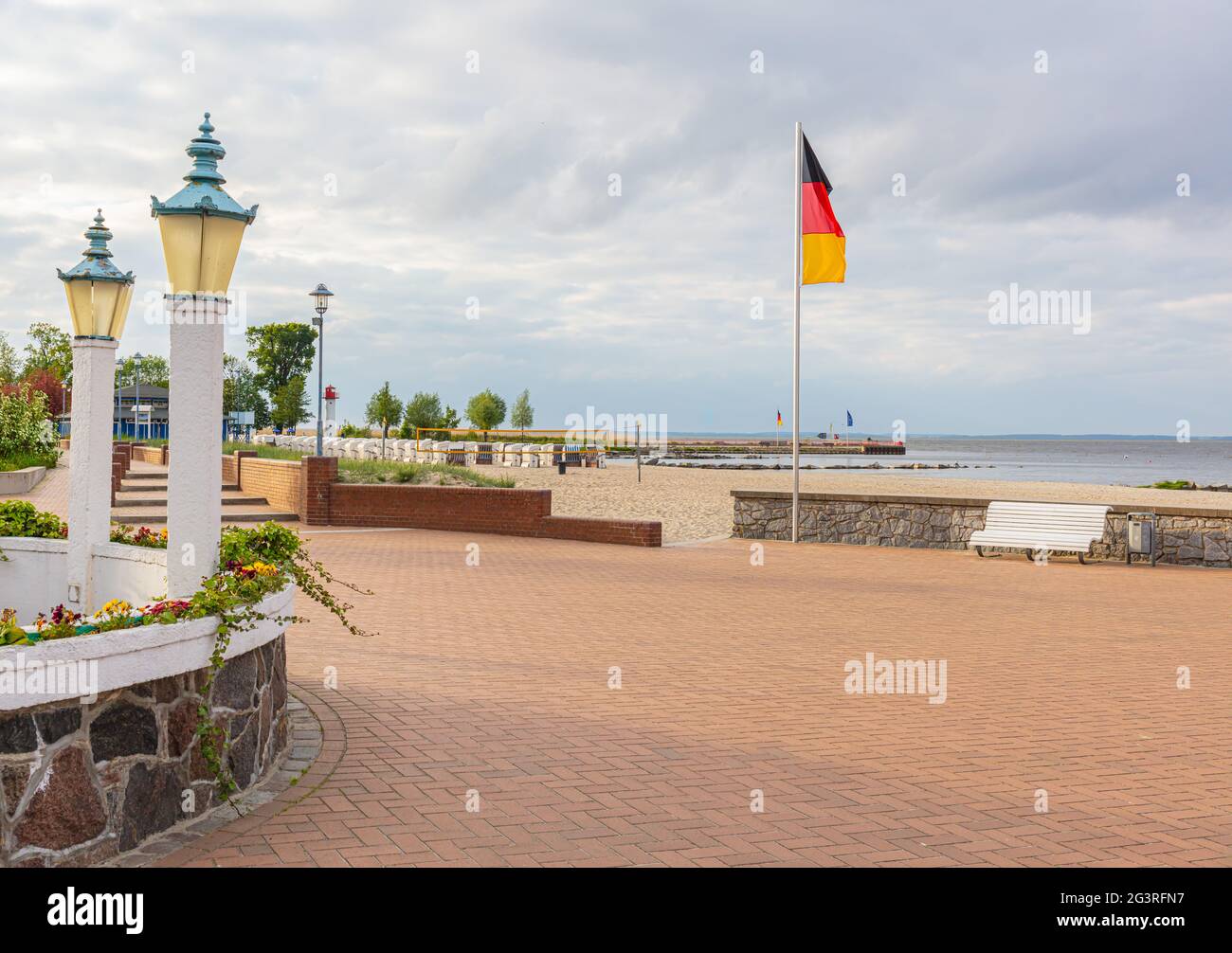 German Coast, German Flag, tourism, holiday, tourism crises Stock Photo ...
