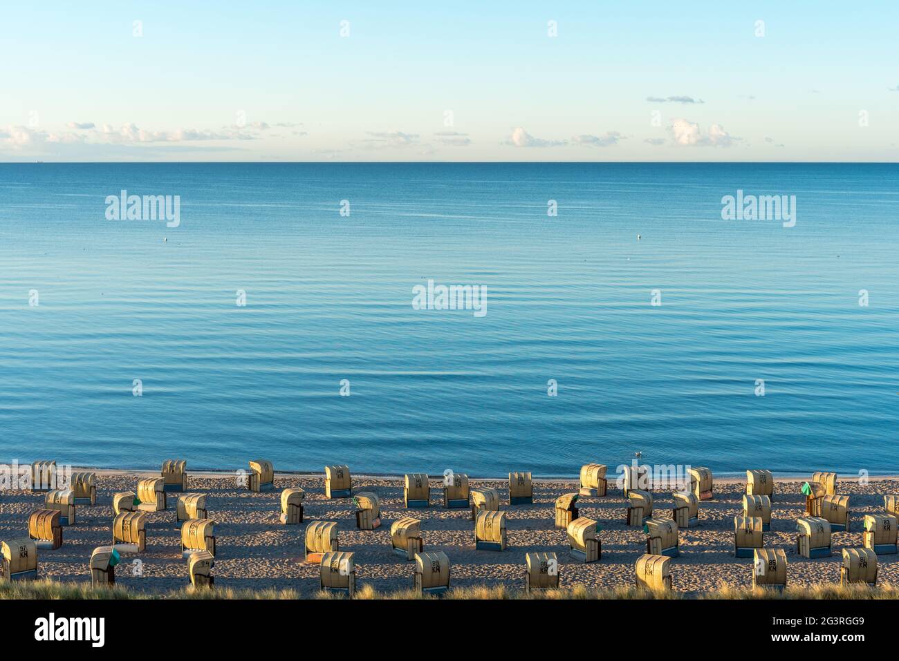 The south beach on the island of Fehmarn at sunrise Stock Photo - Alamy