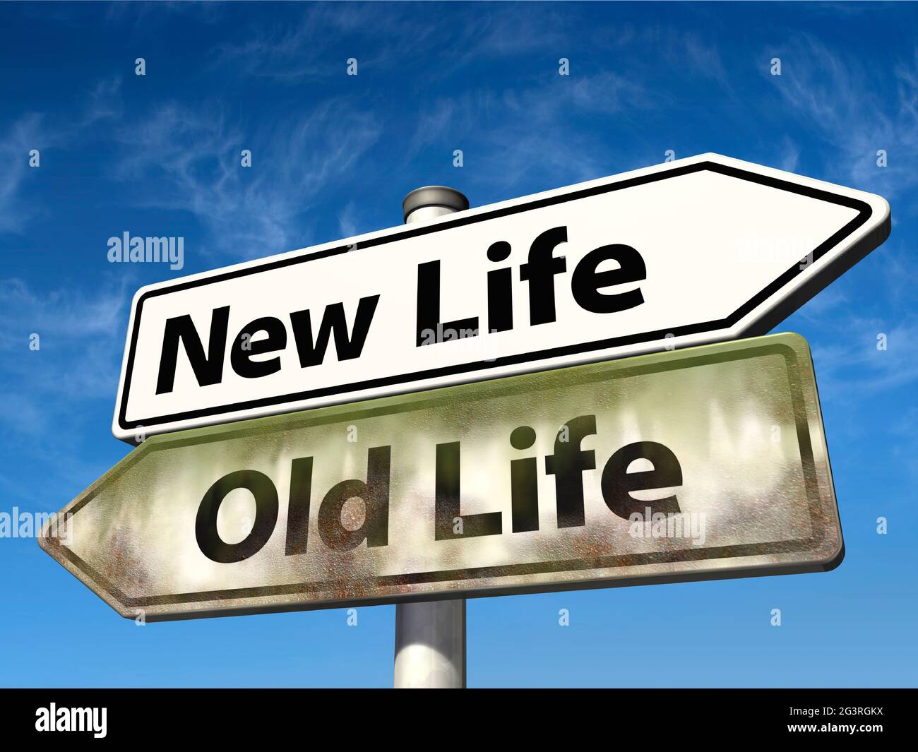 New Life or Old Life Stock Photo - Alamy