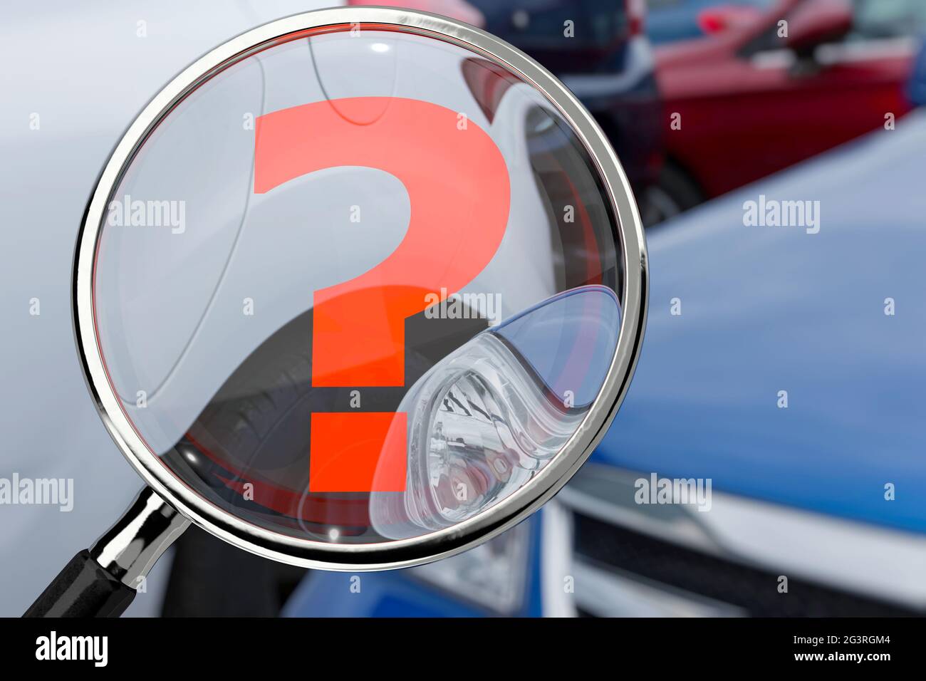 Put used cars under the microscope Stock Photo - Alamy