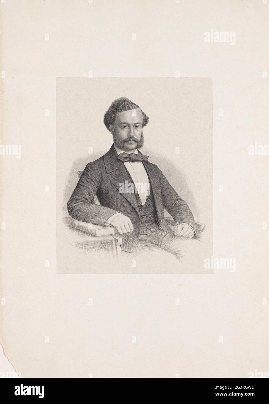Portrait of E. A. G. van den Bogaert. The portrait is sitting on a ...