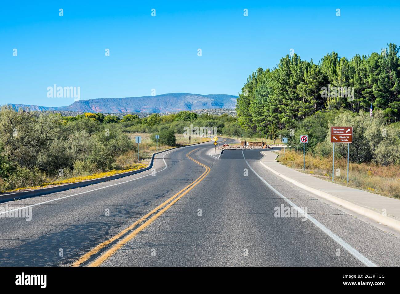 A description board for the trails in Sedona, Arizona Stock Photo - Alamy