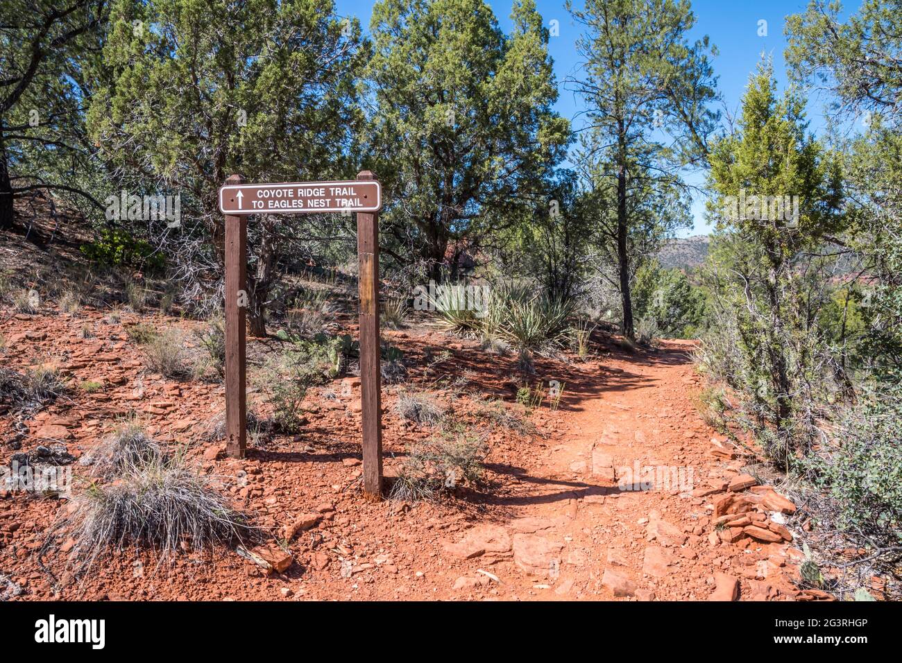 A description board for the trails in Sedona, Arizona Stock Photo - Alamy