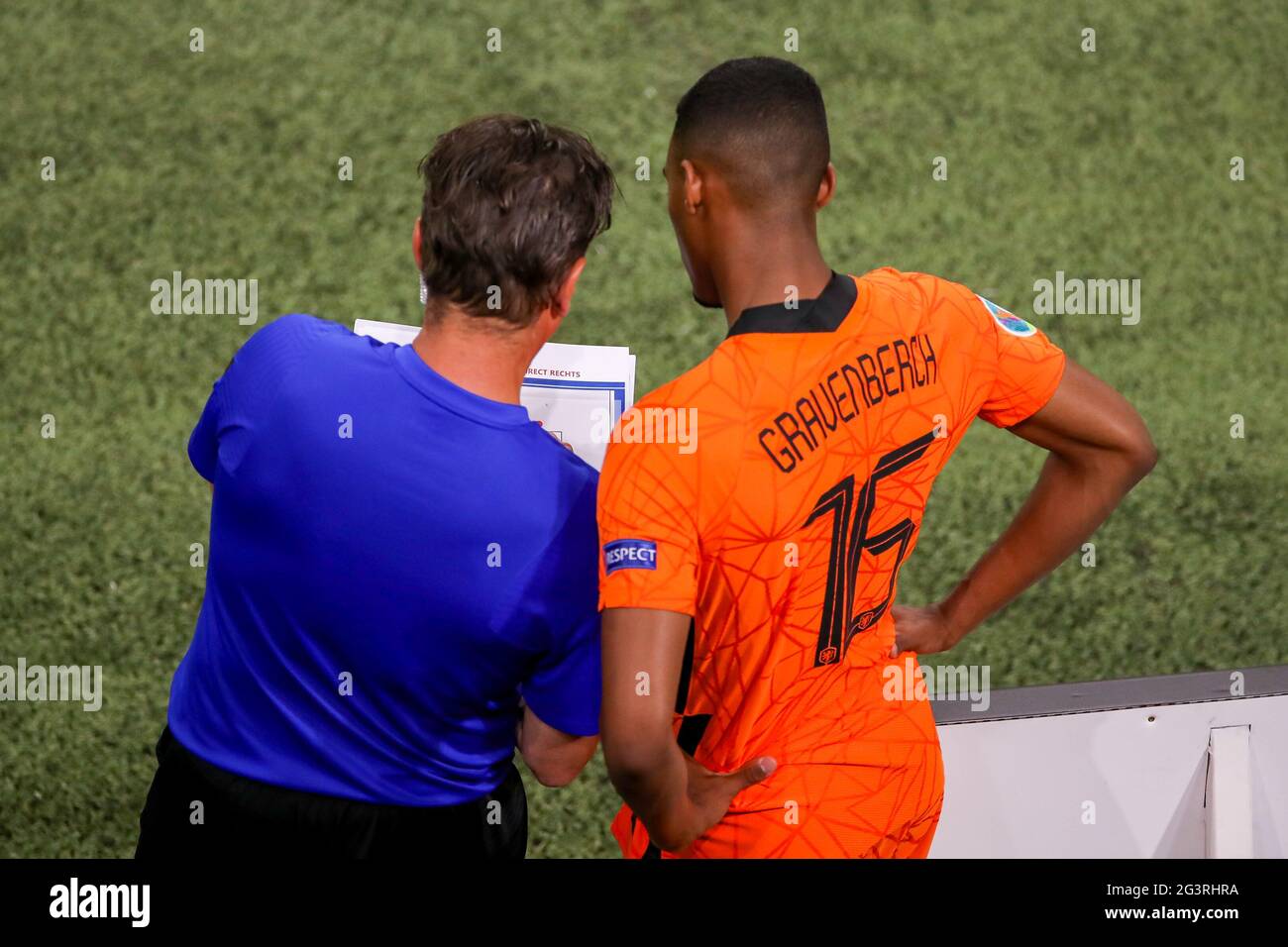 AMSTERDAM, NETHERLANDS - JUNE 17: Ryan Gravenberch of the Netherlands ...