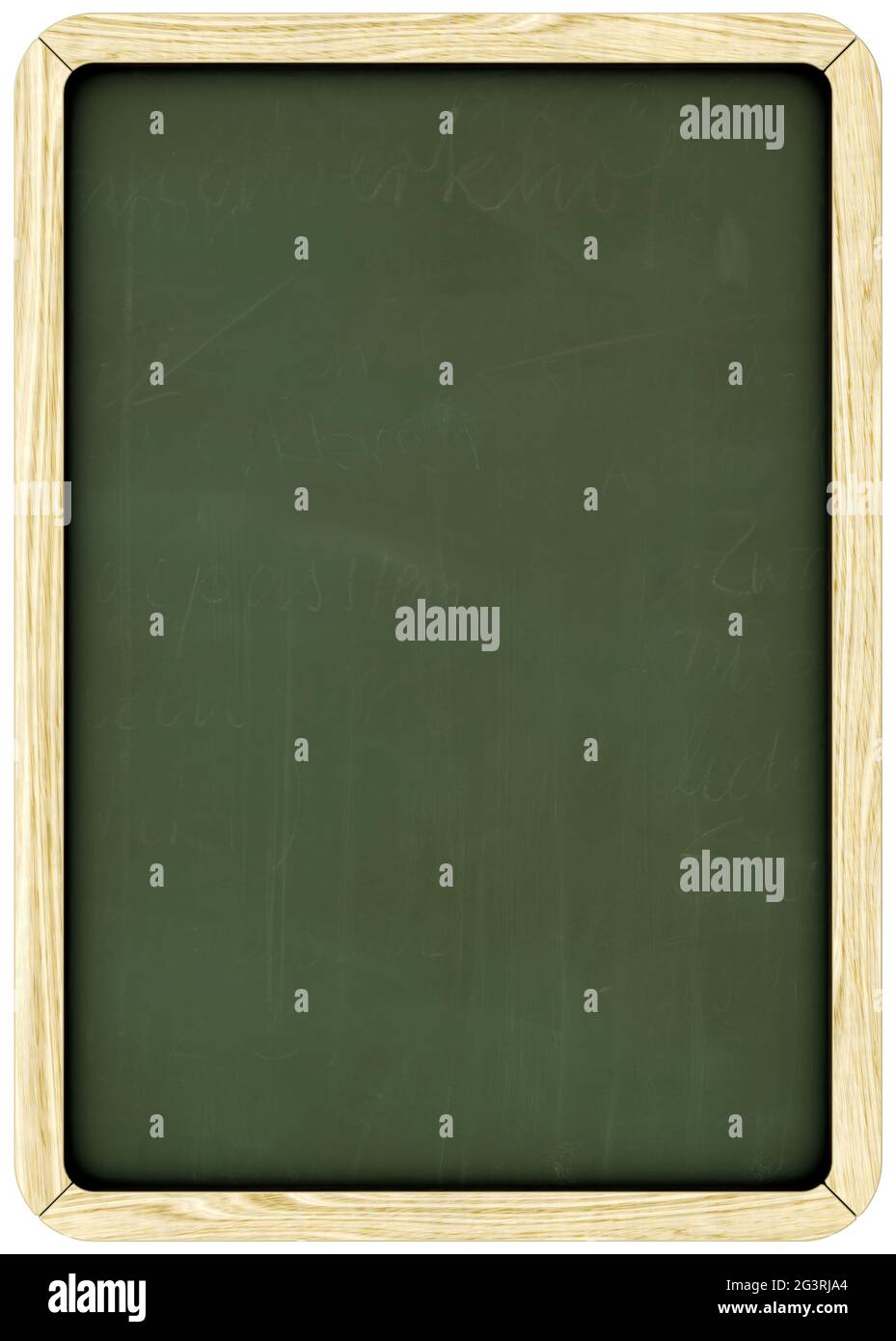 Insulated green board with wooden frame in portrait format Stock Photo ...