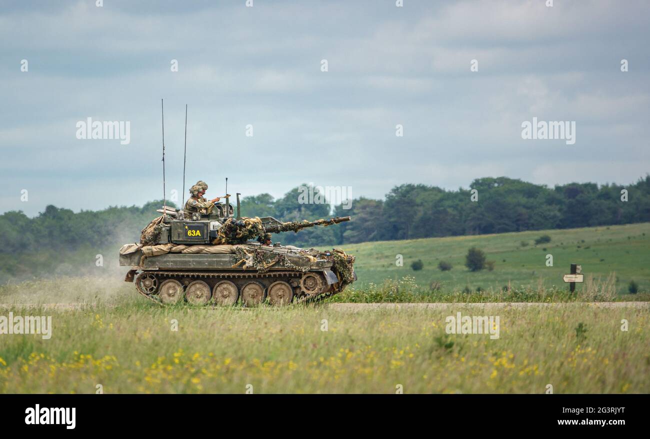 british army FV107 Scimitar armoured tracked military reconnaissance ...