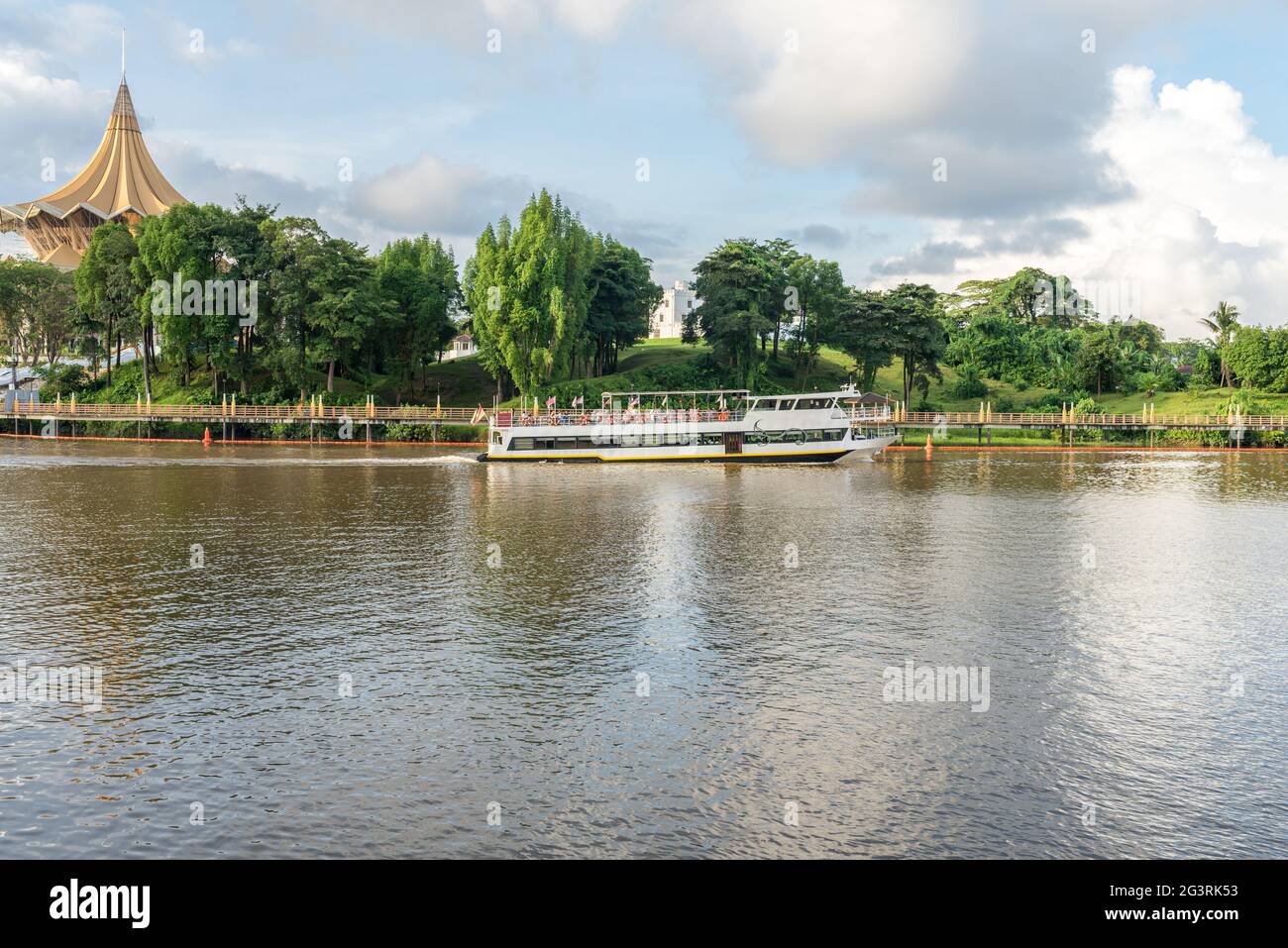 The Sarawak River in Kuching on Borneo Stock Photo - Alamy