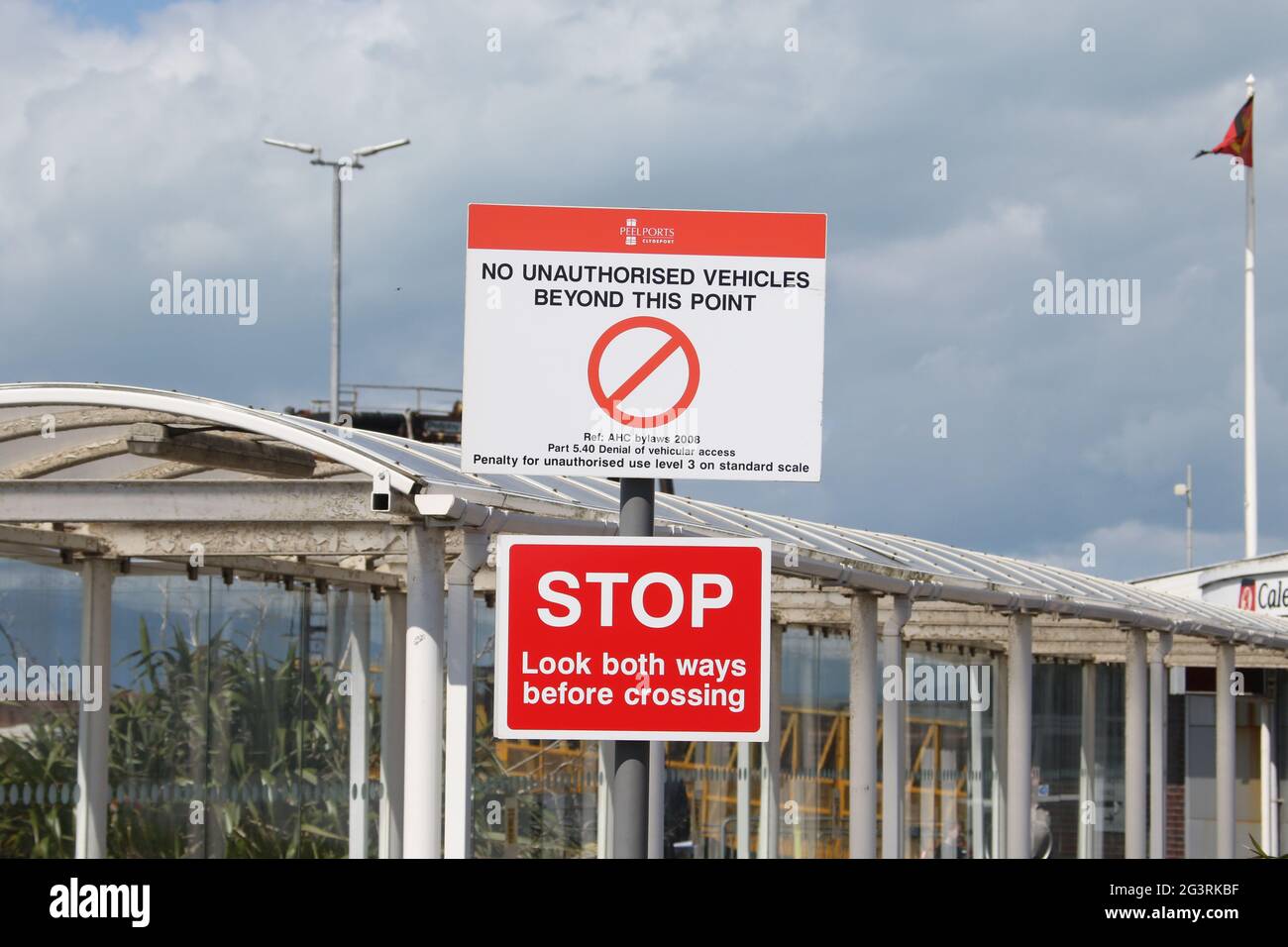 Ferry passenger warning signs hi-res stock photography and images - Alamy