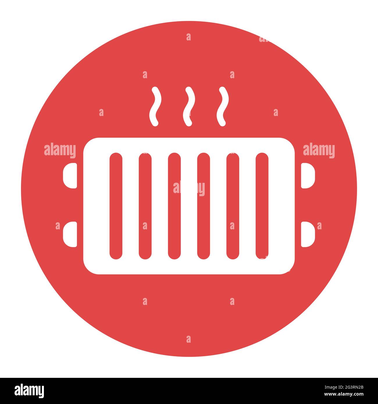 Radiator, heater vector white glyph icon. Construction, repair and ...