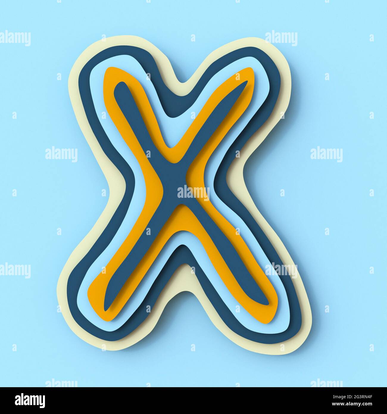 Pastel paper cut alphabet hi-res stock photography and images - Alamy