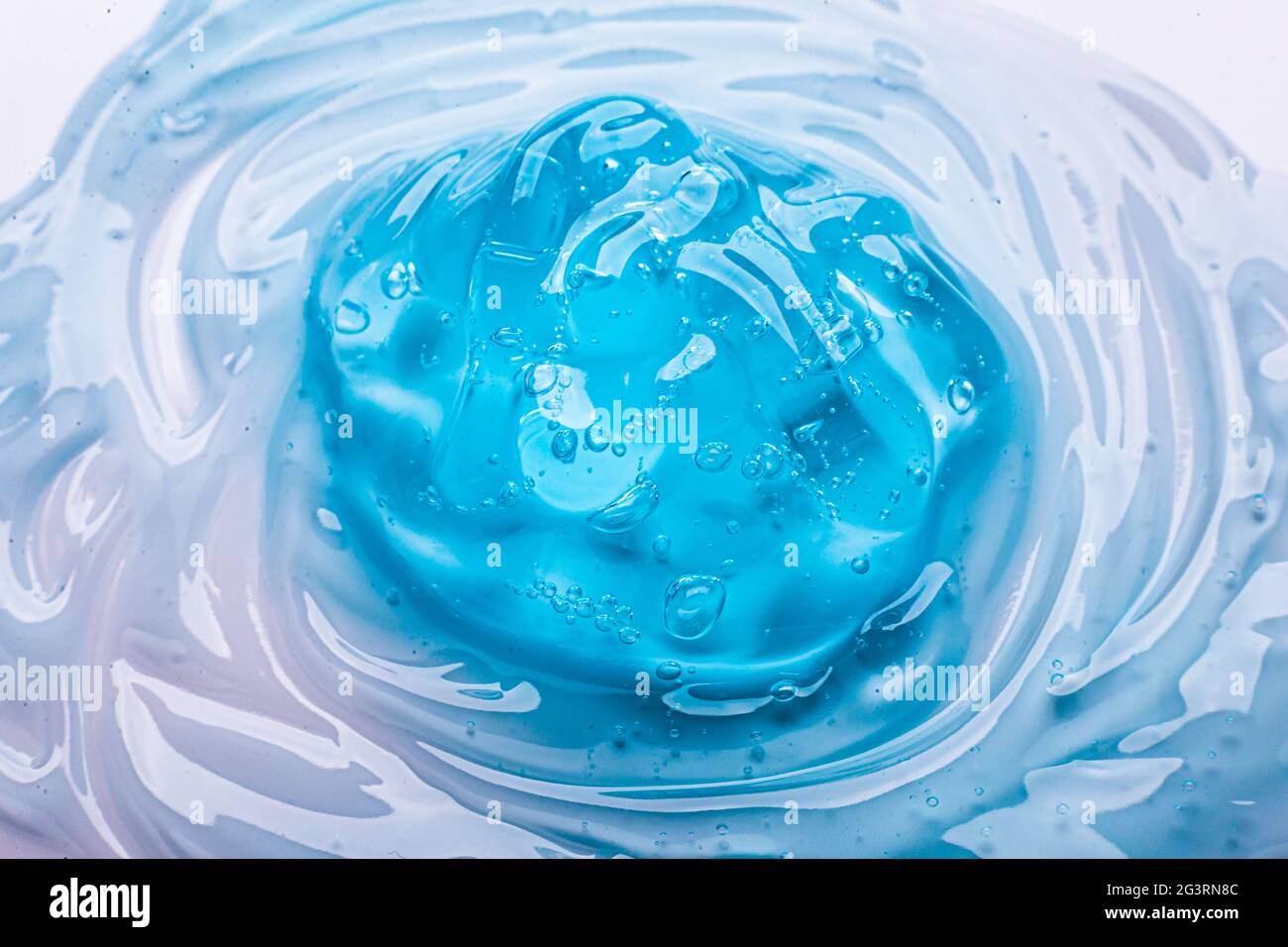 Squeezed cosmetic clear cream gel texture Iisolated on white background ...