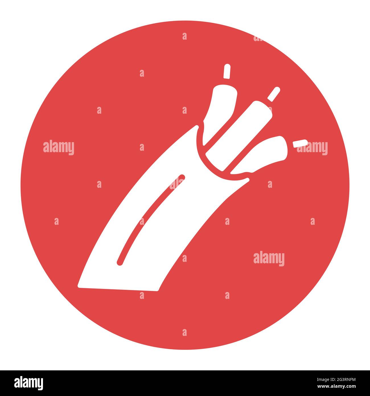 Electric cable vector white glyph icon. Construction, repair and ...