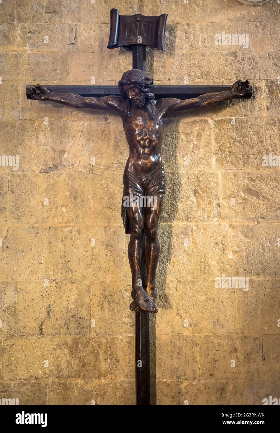 Crucifix with Jesus Christ, Christian symbol of resurrection and ...