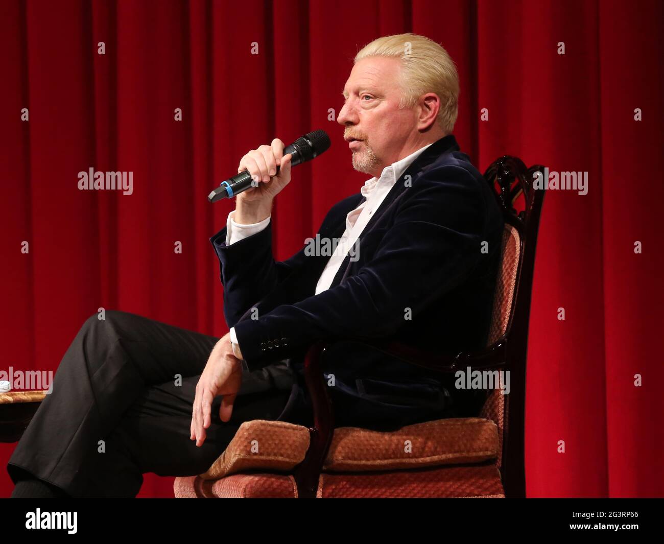 Former German tennis player Boris Becker at an event on October 14 ...