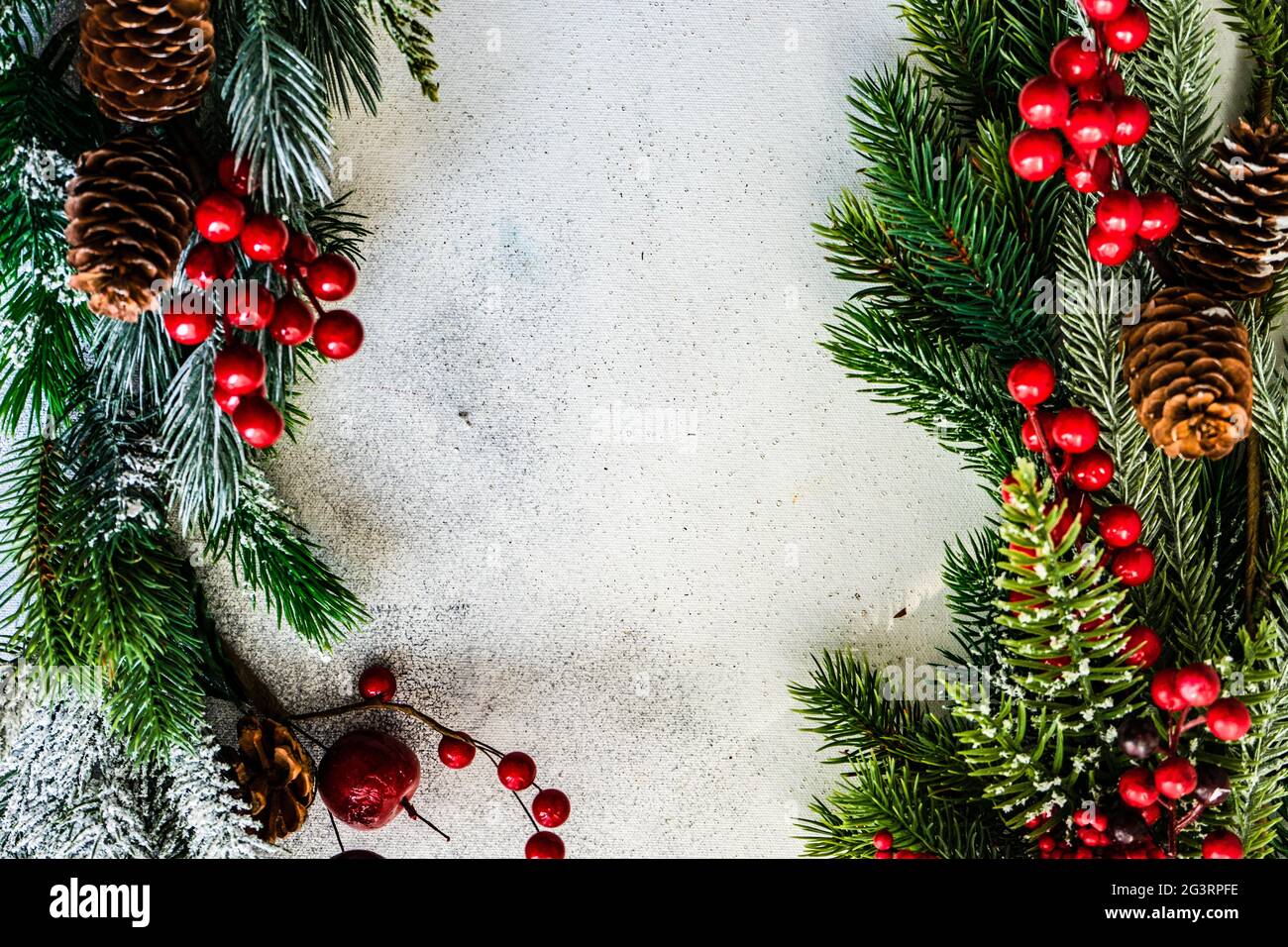 Christmas frame concept Stock Photo - Alamy
