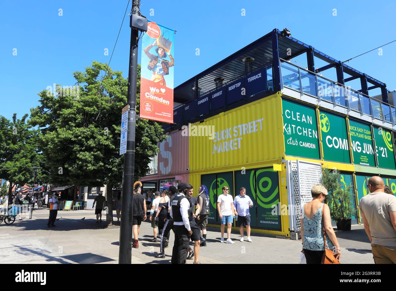 Buck Street Market, made up of 52 shipping containers, a colourful ...