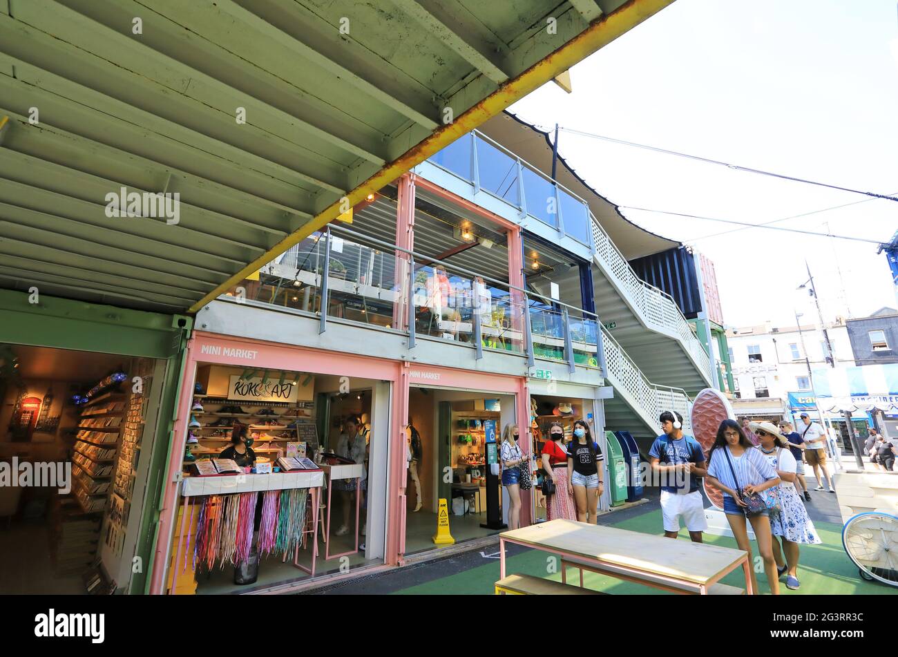 Buck Street Market, made up of 52 shipping containers, a colourful ...