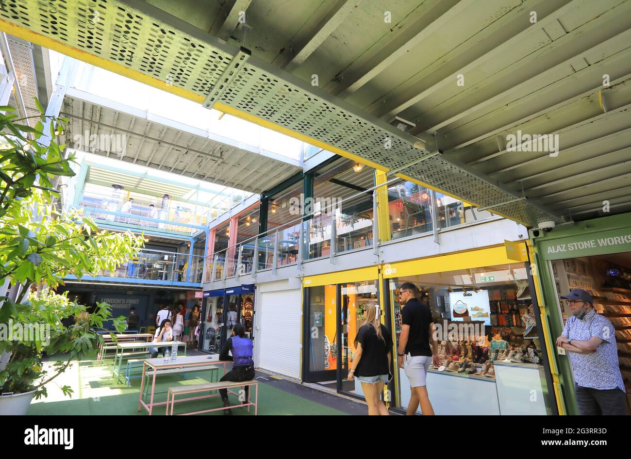 Buck Street Market, made up of 52 shipping containers, a colourful ...