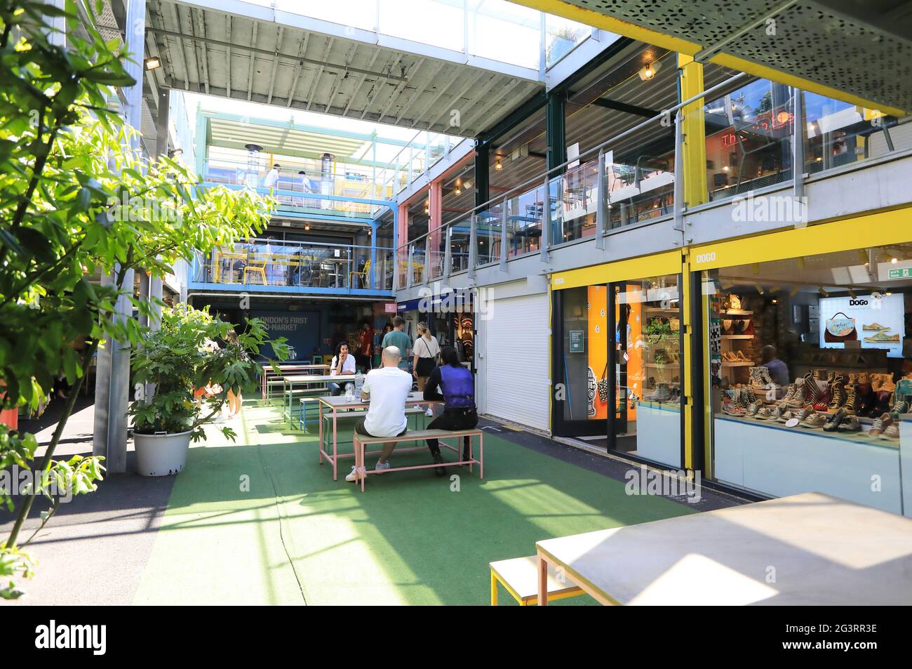 Buck Street Market, made up of 52 shipping containers, a colourful ...