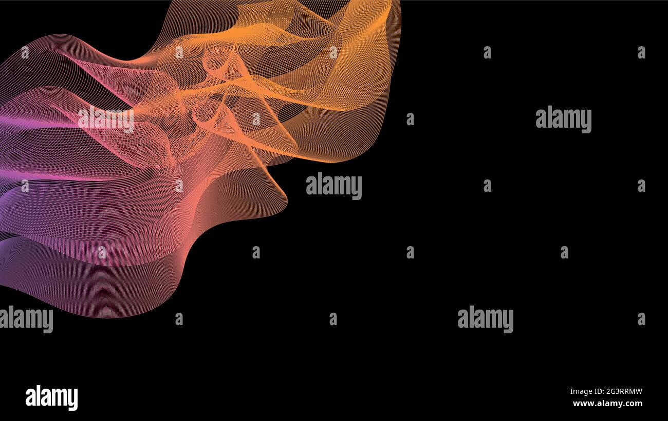 Minimal geometric background with lines. Dynamic colored lines shapes ...