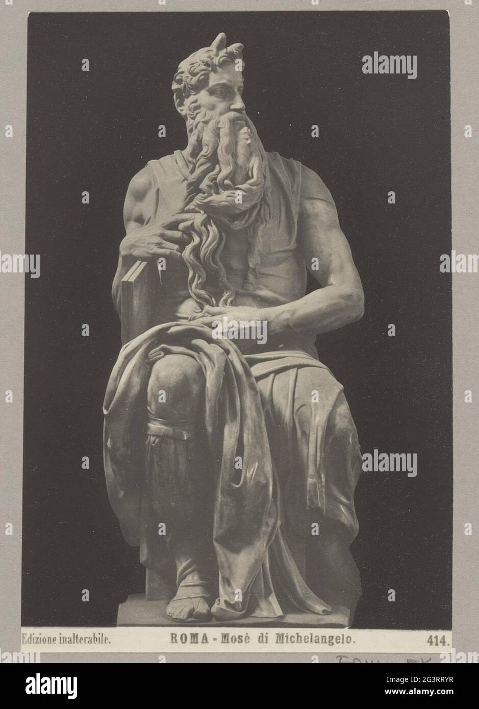 Image of Moses in the San Pietro in Vincoli in Rome; Roma - Mosè di ...