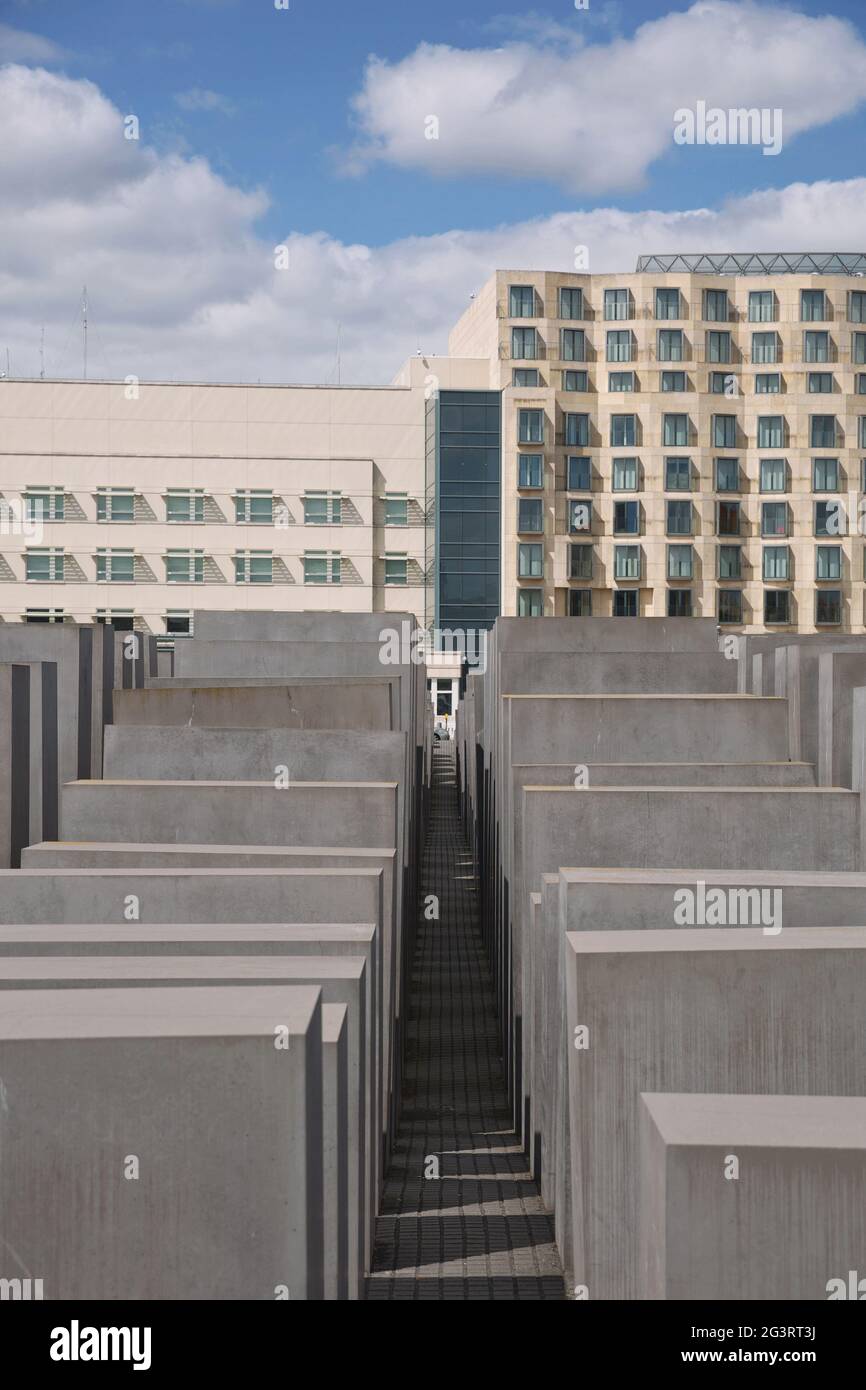 The Memorial to the Murdered Jews of Europe in Berlin Germany. Also ...