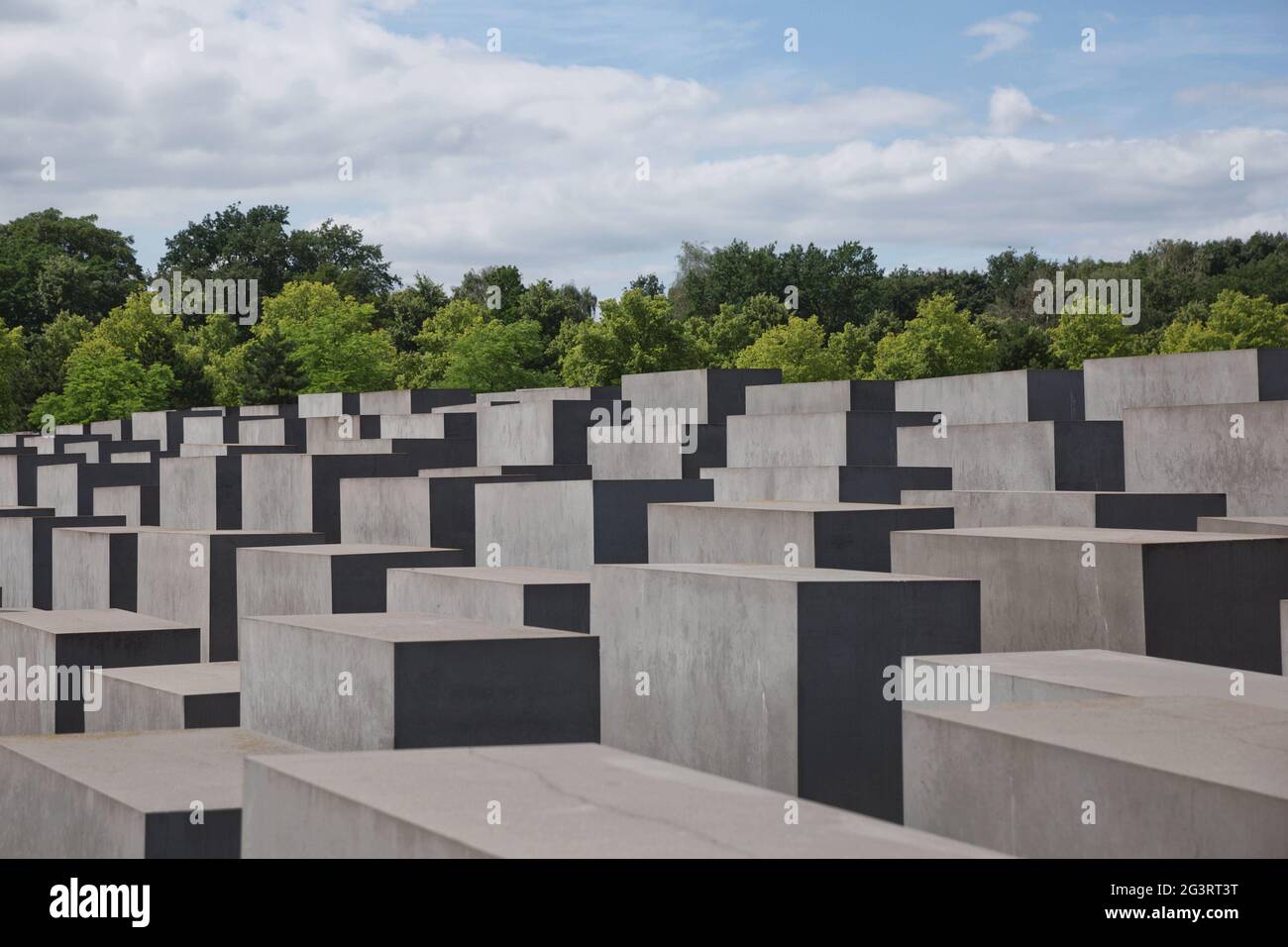 The Memorial to the Murdered Jews of Europe in Berlin Germany. Also ...