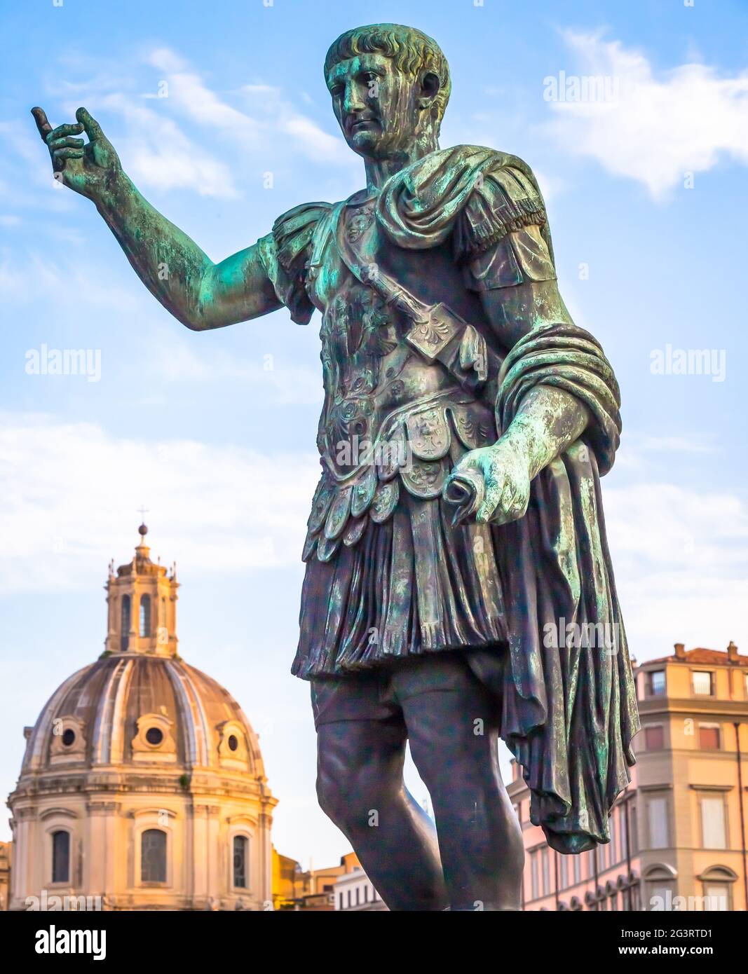 Statue of Caesar Emperor in Rome, Italy. Ancient role model of ...