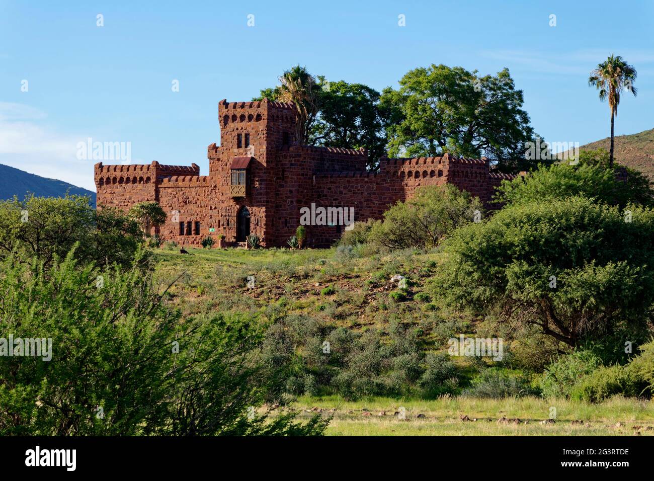 Duwisib Castle (1908, colonial building) at the edge of the Namib ...