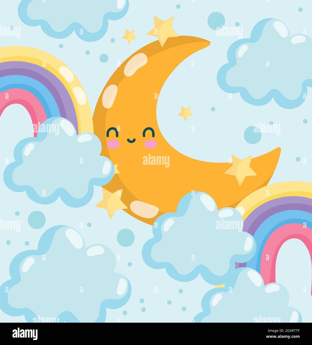 weather cute moon Stock Vector Image & Art - Alamy