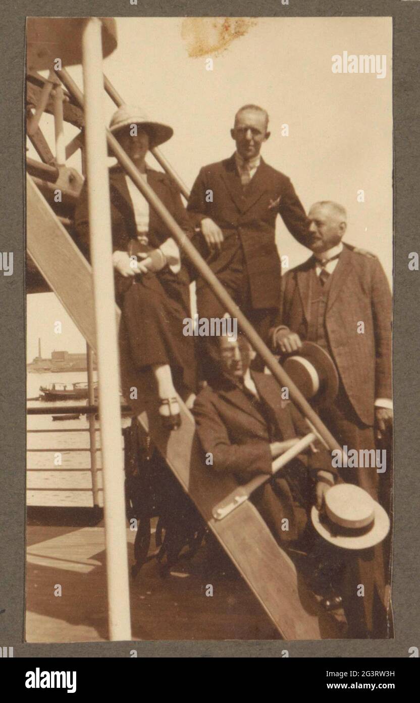 Companionship aboard the S.S. 'Van Rensselaer'; On board the "Van ...