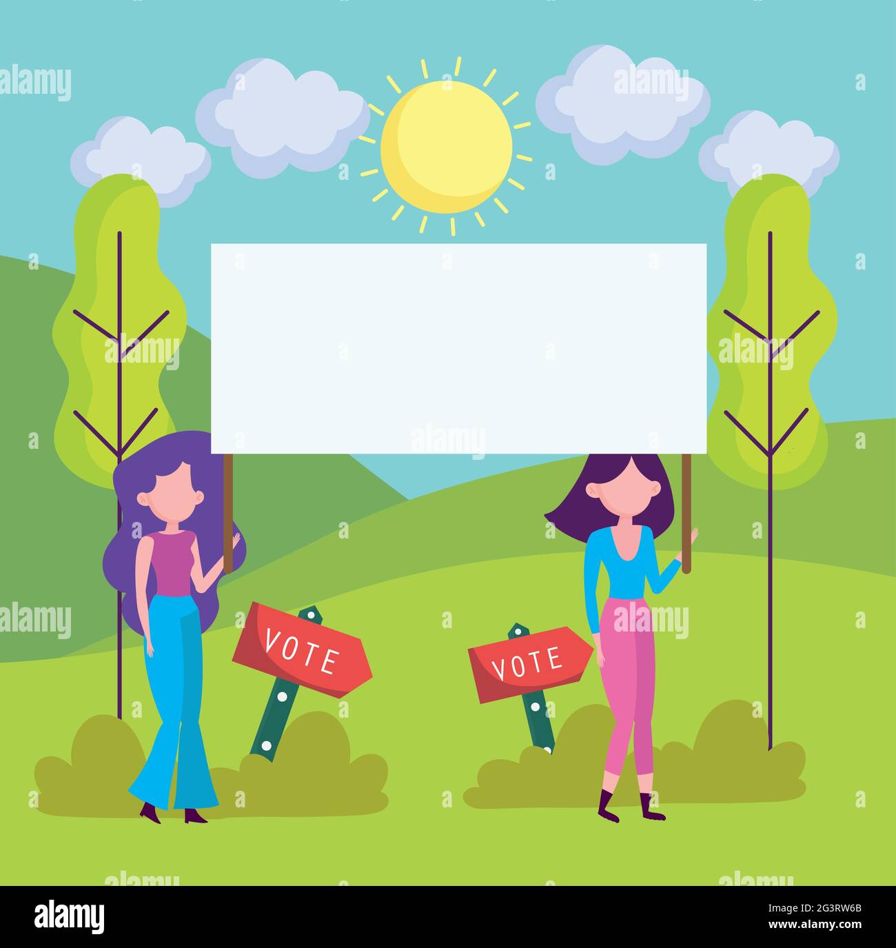 Woman suffrage movement Stock Vector Images - Alamy