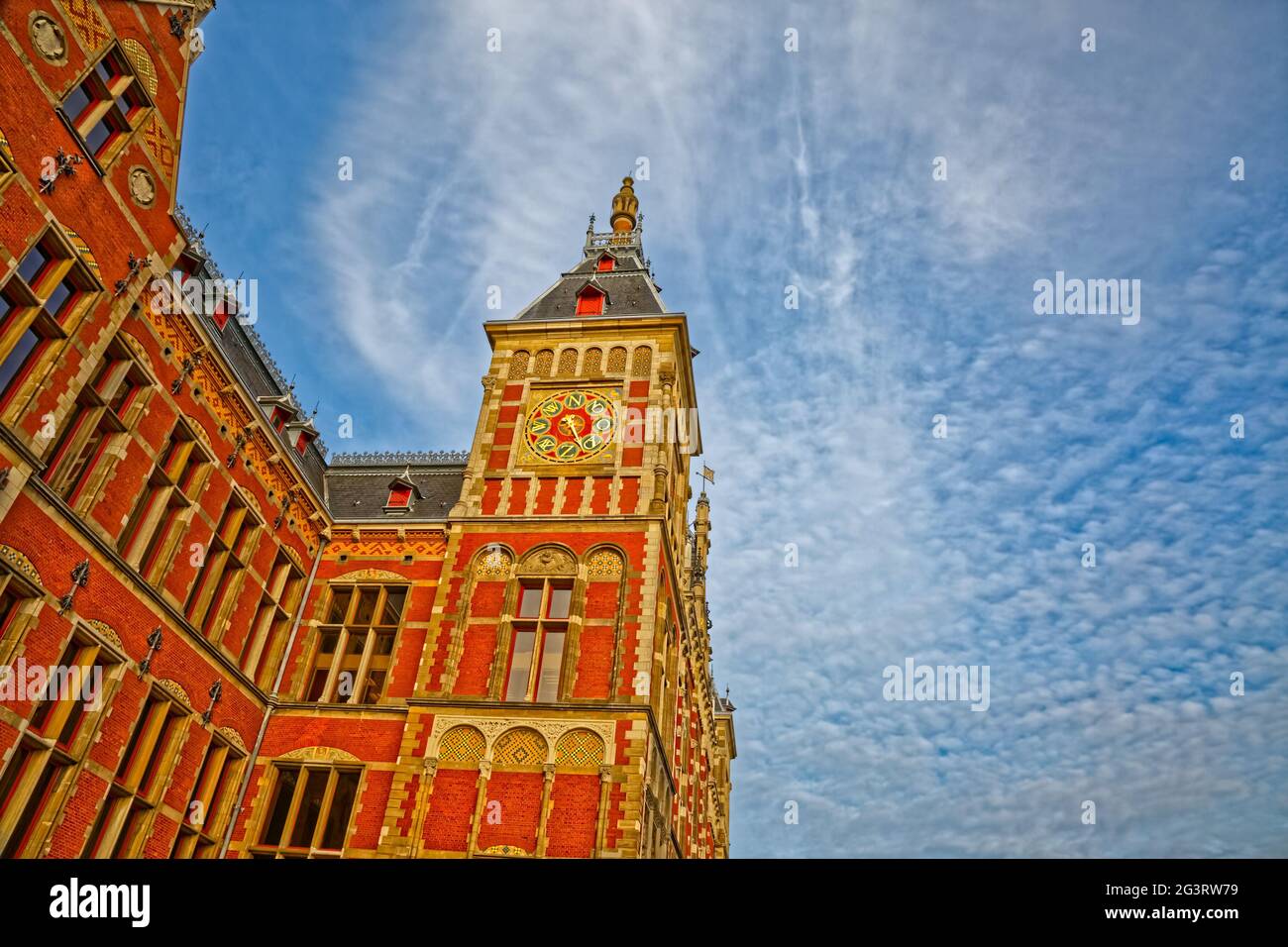 Amsterdam main train station Central Station Netherlands Stock Photo ...