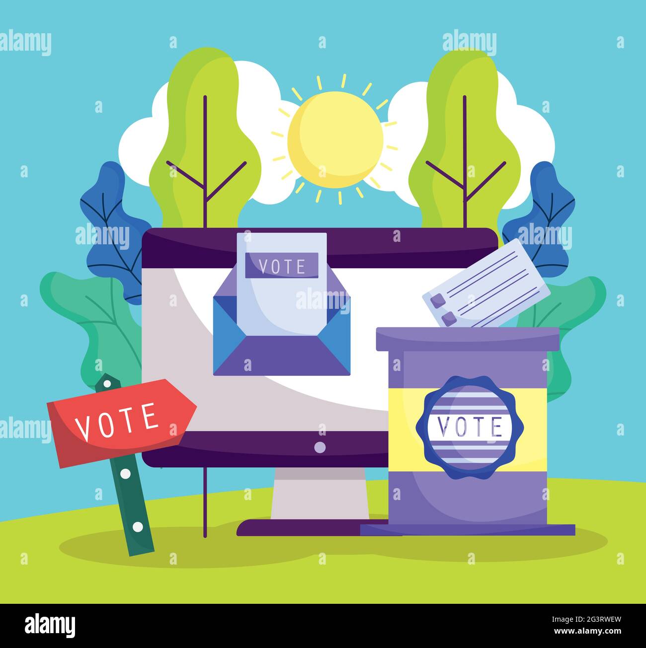 vote election related Stock Vector Image & Art - Alamy
