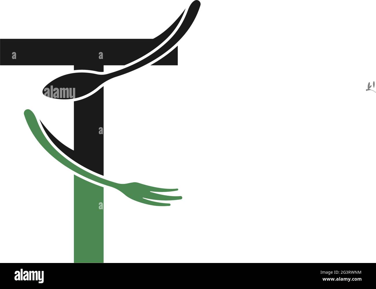 Letter T with fork and spoon logo icon design vector illustration Stock ...