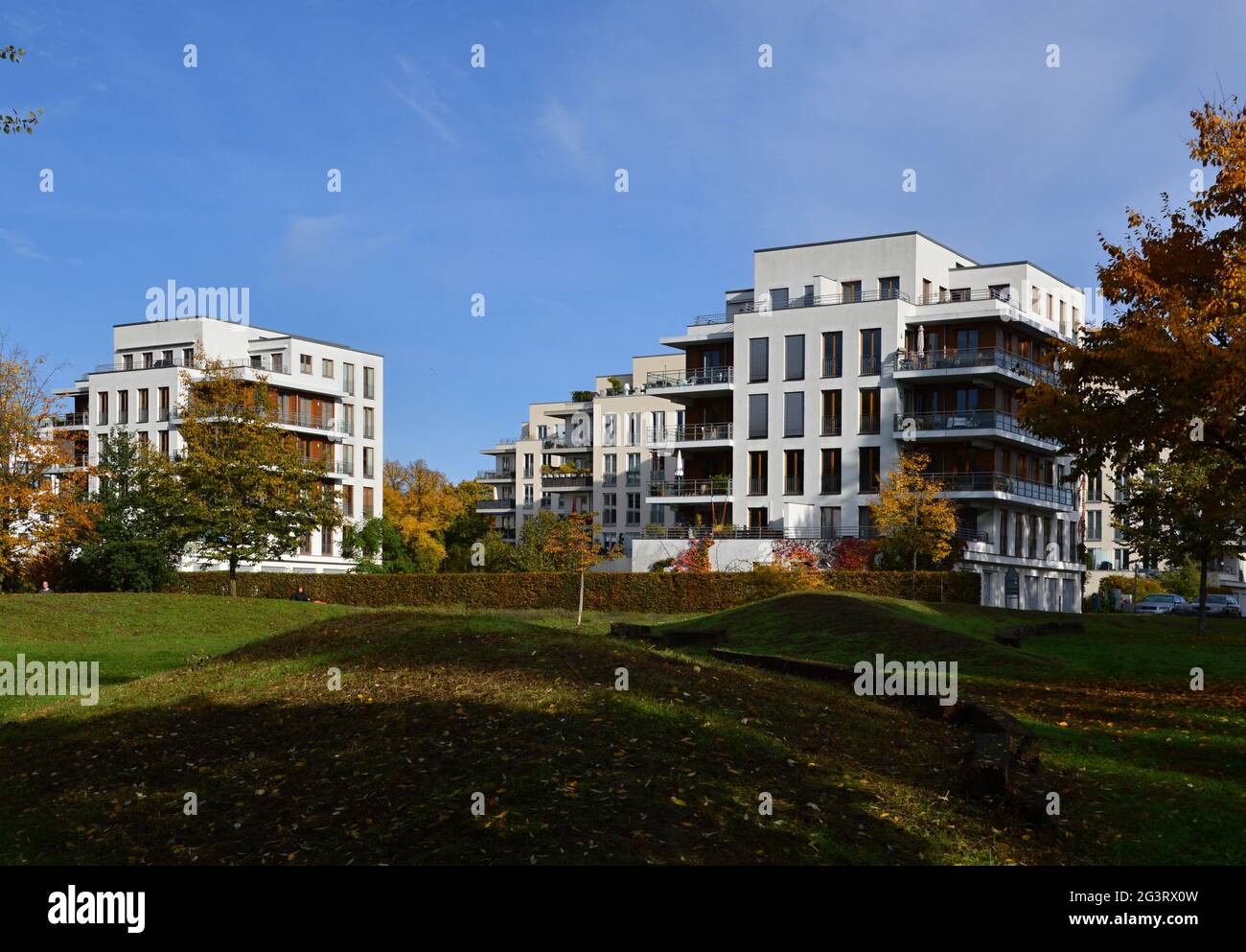 Park and Living in Rummelsburg, Lichtenberg, Berlin Stock Photo - Alamy