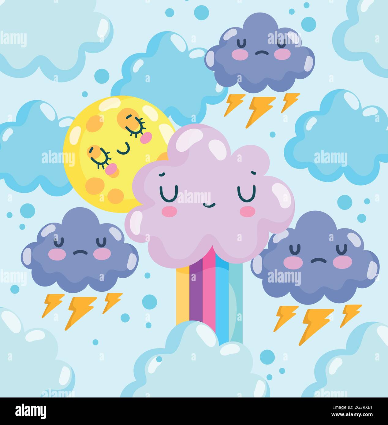 weather cute background Stock Vector Image & Art - Alamy