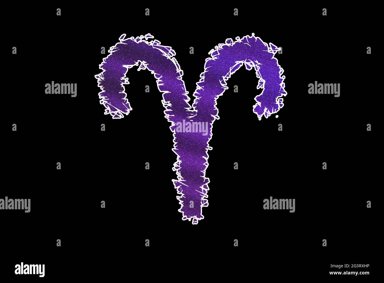 Aries zodiac sign, Ram horoscope symbol, with clipping path Stock Photo ...