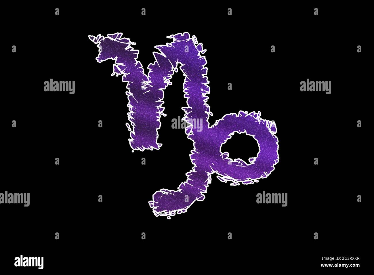 Capricorn zodiac sign, Goat horoscope symbol, with clipping path Stock ...