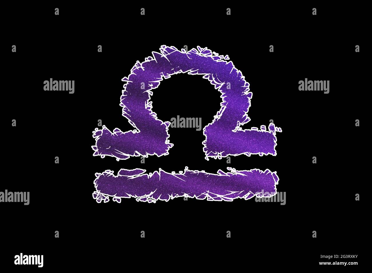 Libra zodiac sign, Balance horoscope symbol, with clipping path Stock ...