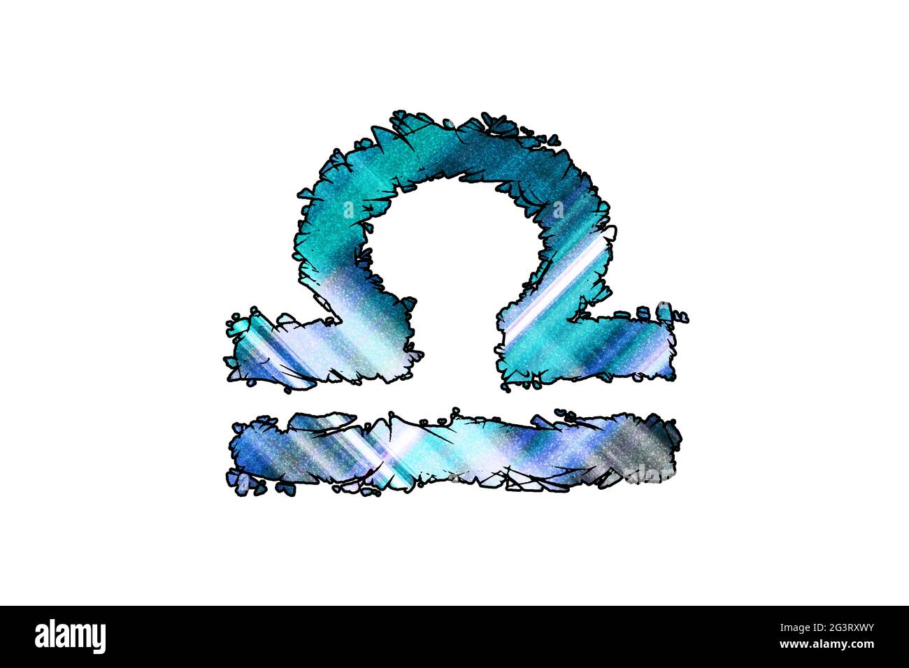 Libra zodiac sign, Balance horoscope symbol, with clipping path Stock ...