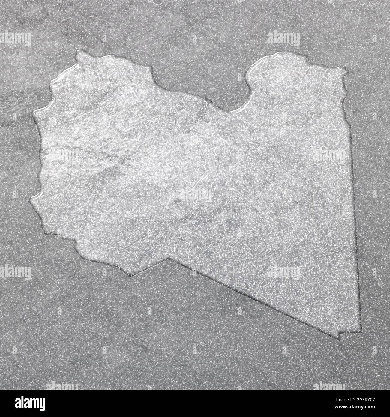 Libya outline map hi-res stock photography and images - Alamy