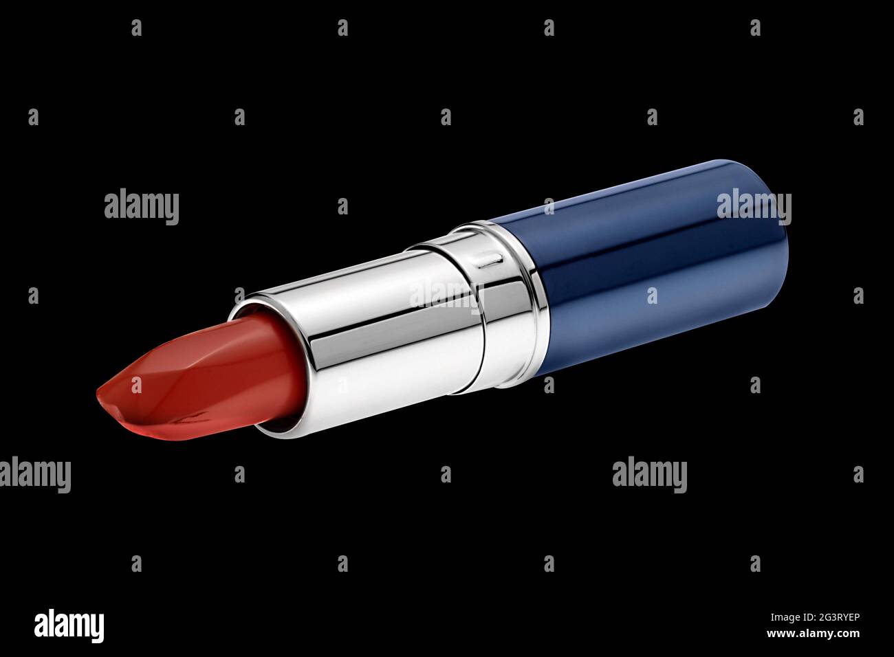 lipstick with modern packaging on black background Stock Photo - Alamy