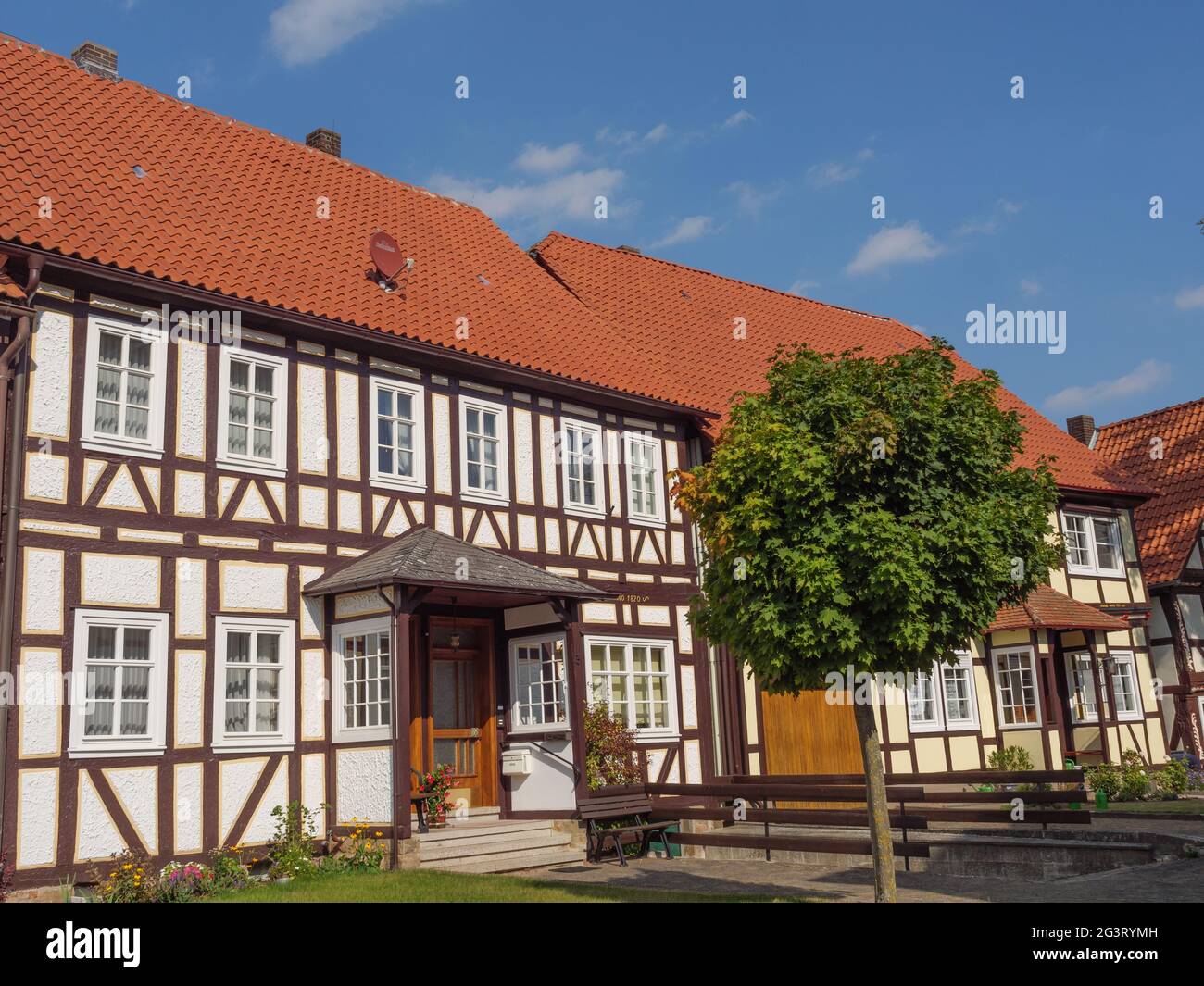 Village in the Waldecker Land in Hesse Stock Photo - Alamy